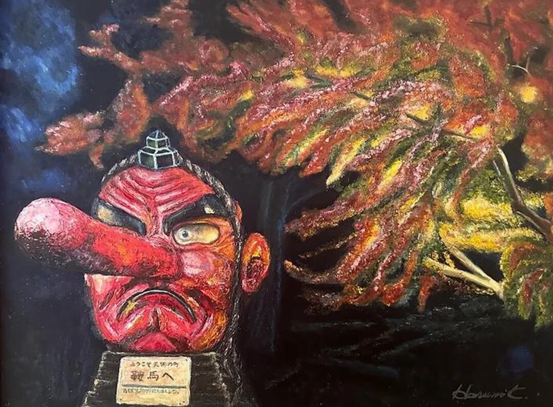 Tengu From Kurama - Oil Painting by Harumi Kiyota - Etsy
