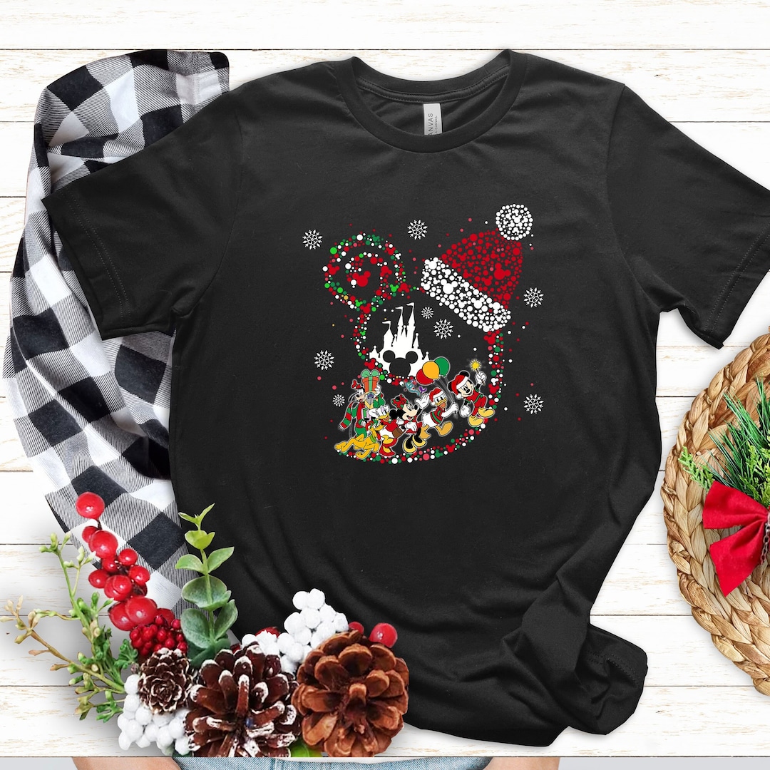 Mickey Head Christmas Shirt Mickey Mouse Christmas Shirt - Etsy