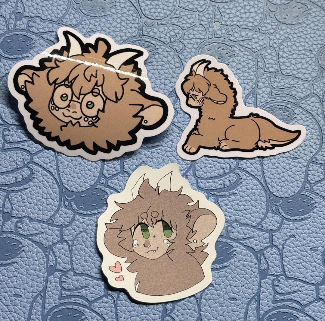 Muffin Stickers | Headshot, Bust + Feral - Etsy