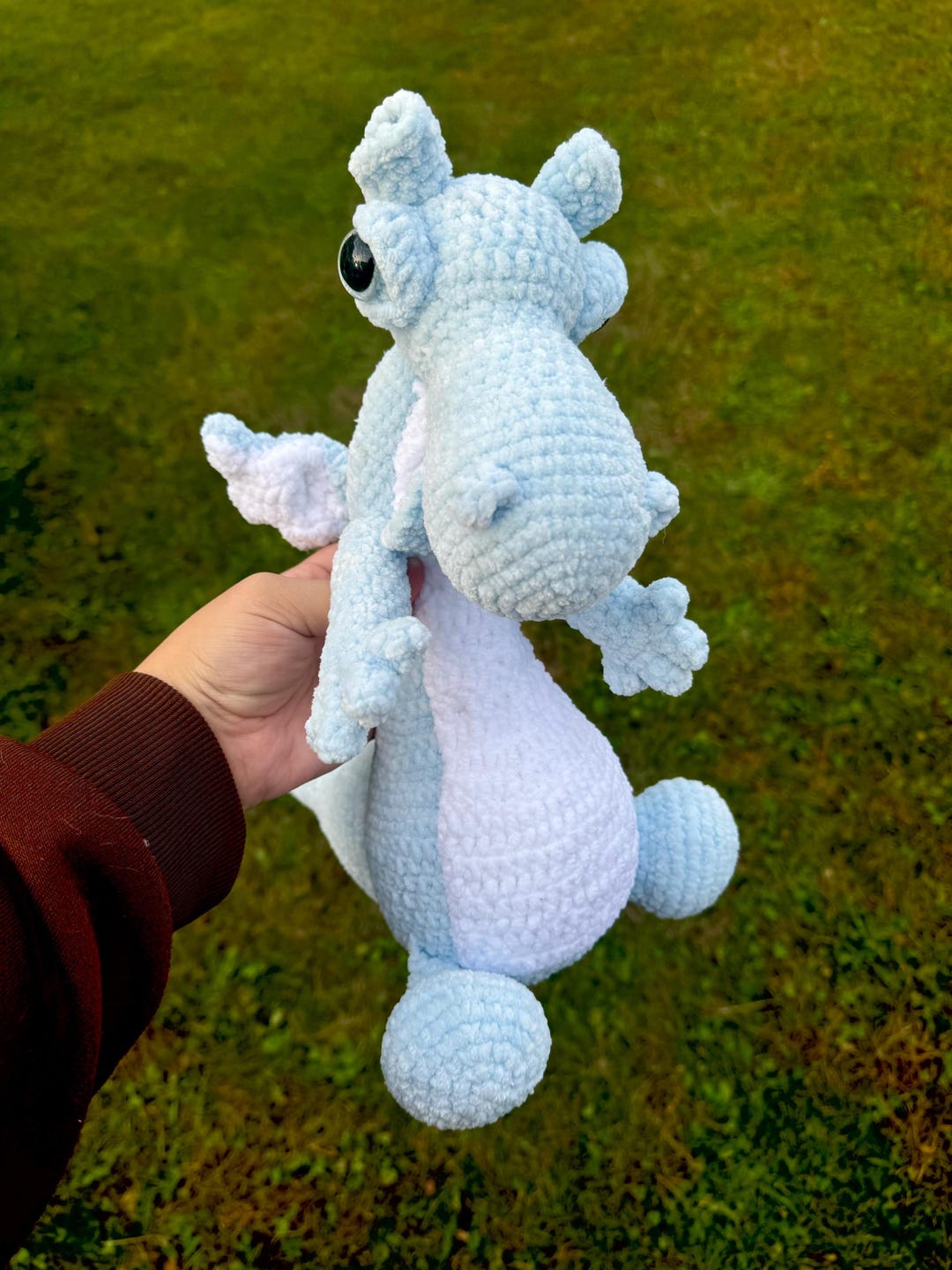 Blue Crochet Dragon - Etsy