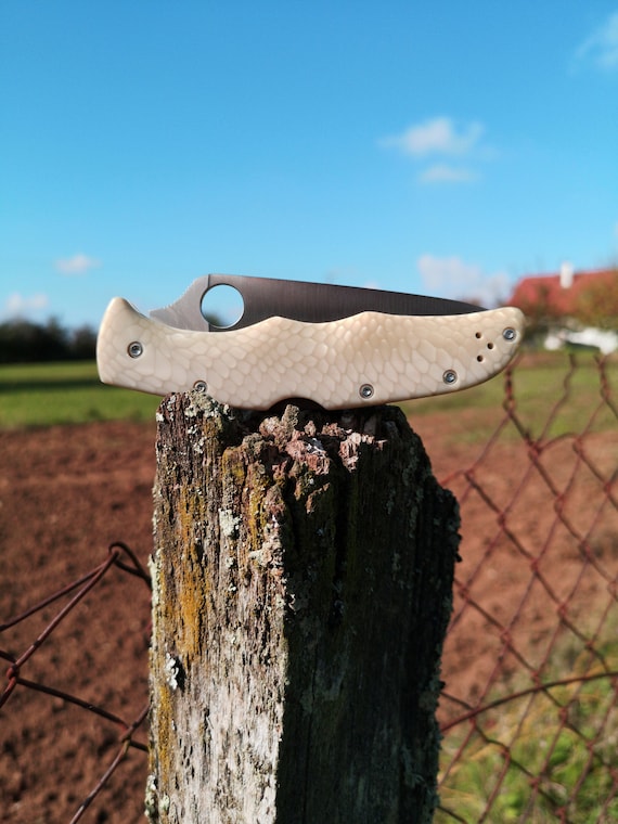 Scales for Spyderco Endura 4 in Ivory Juma | Etsy