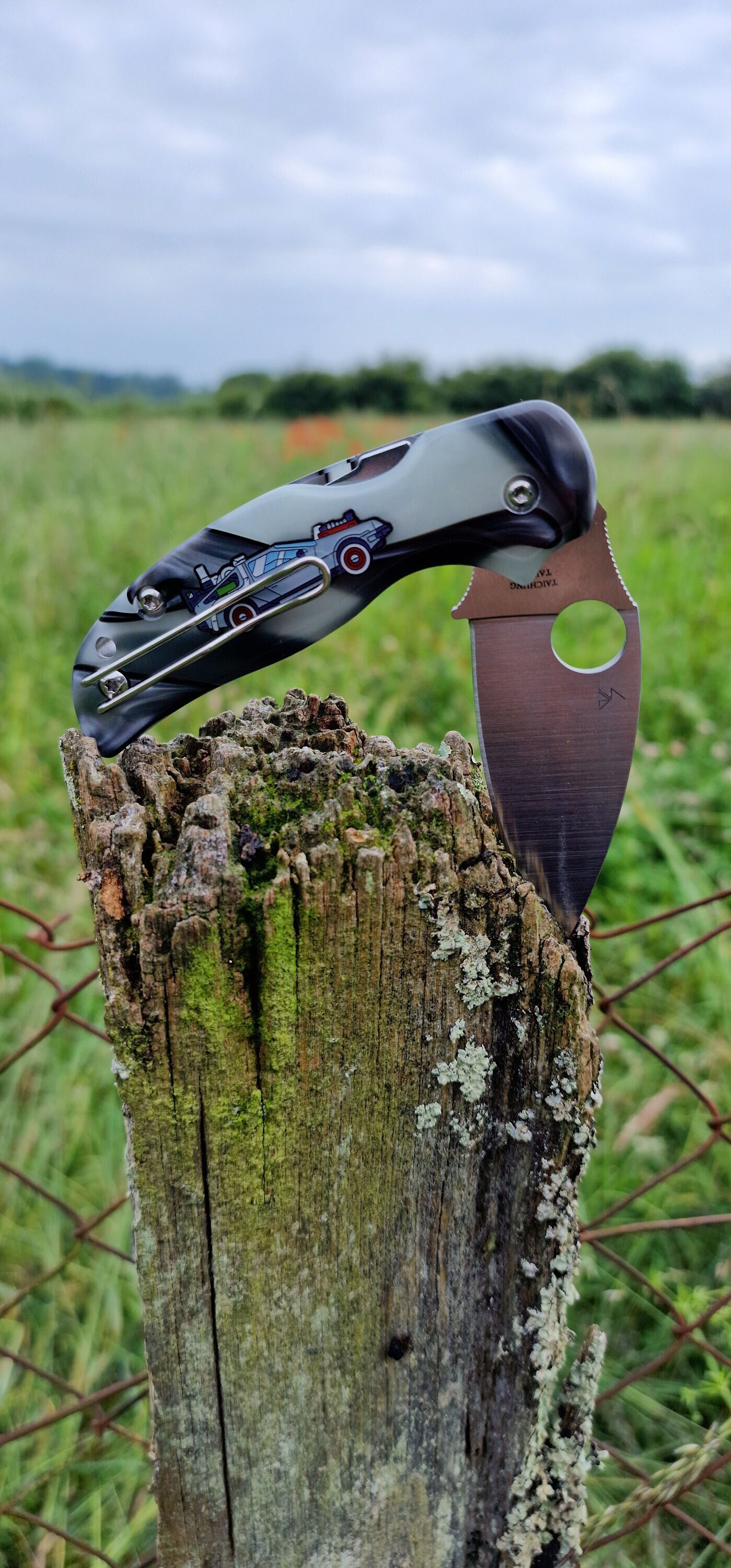 Scales for Spyderco SAGE 5 DELOREAN Inlay - Etsy