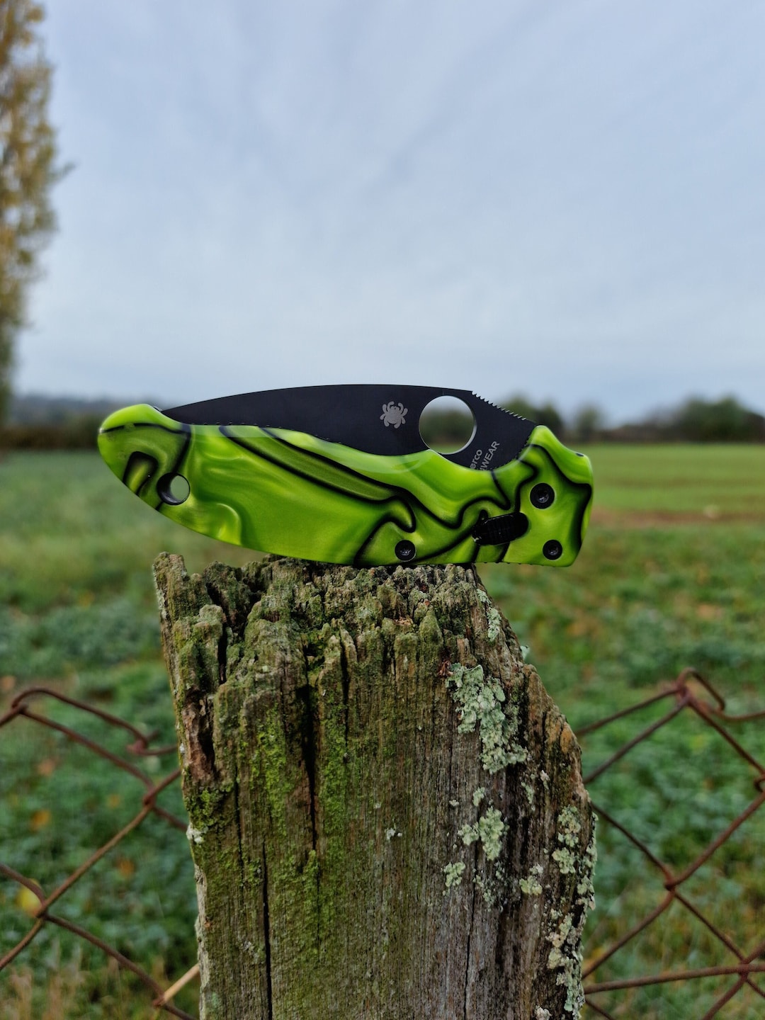 Plaquettes Spyderco Manix 2 kirinite toxic green - Etsy France