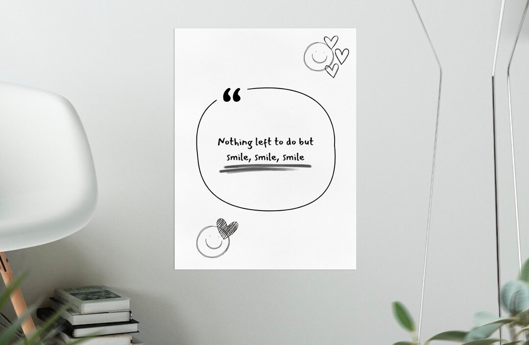 Nothing Left to Do but Smile Smile Smile - Etsy