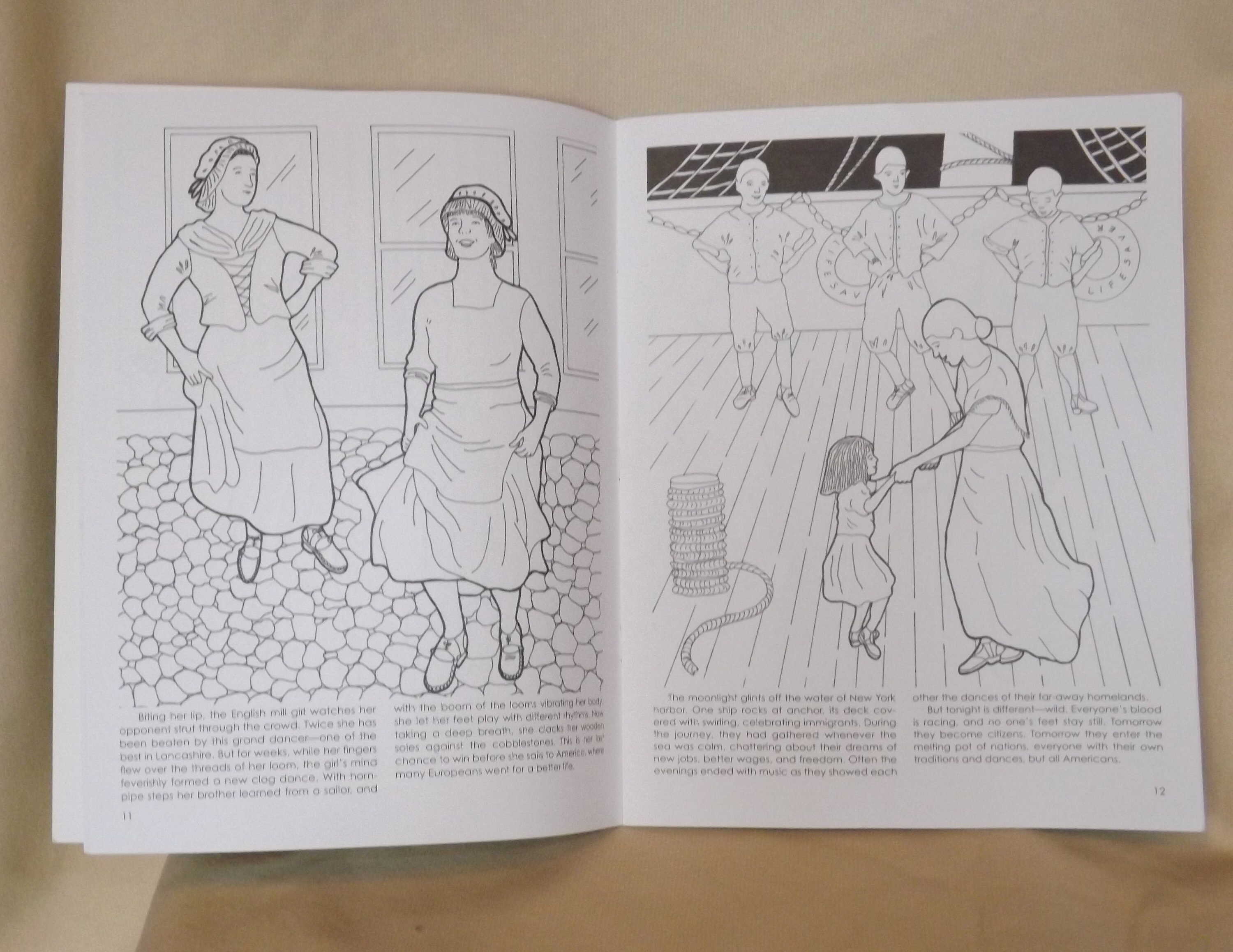 Coloring Book History of Clogging - Etsy UK