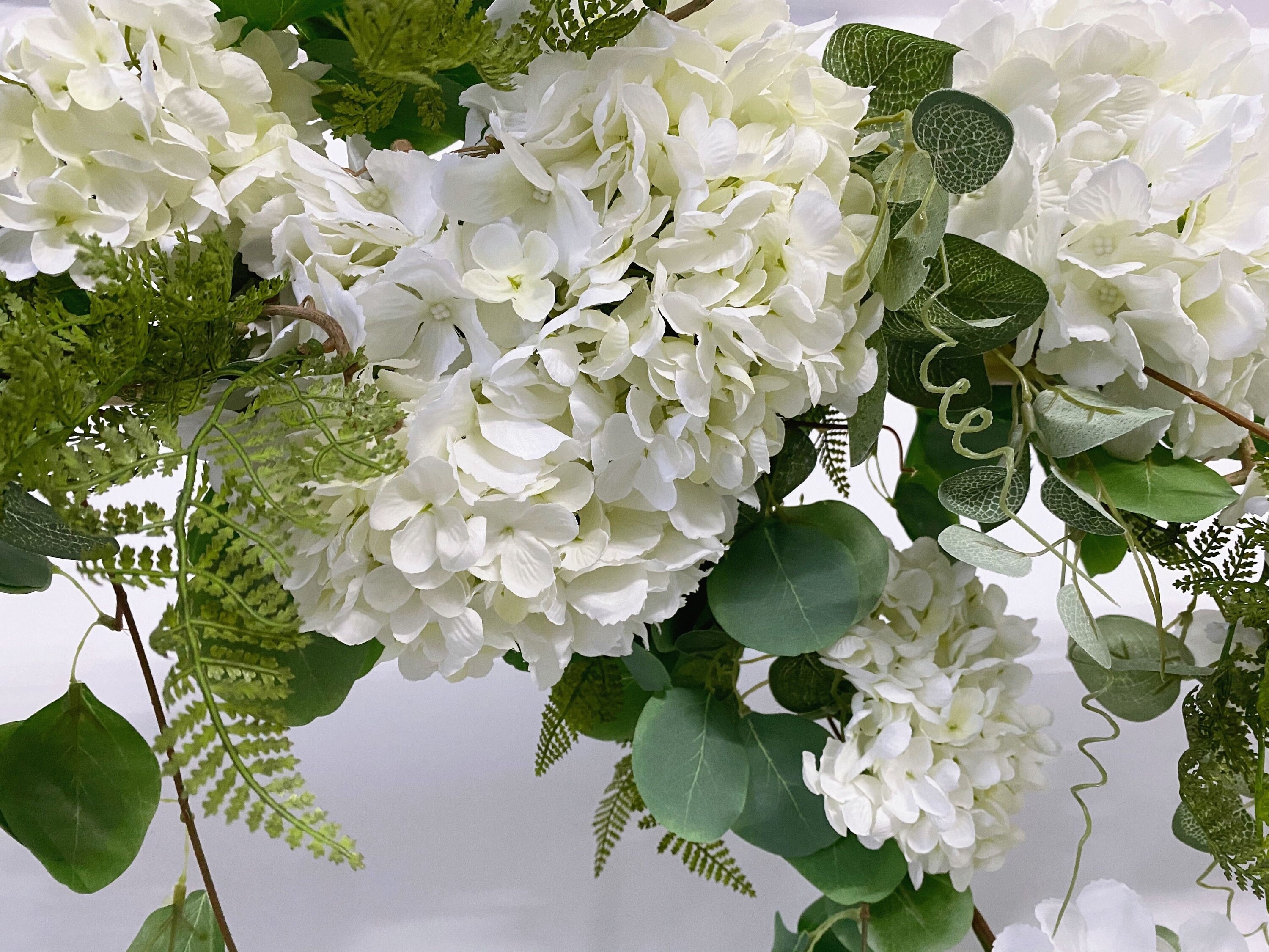 Wedding Arch Garland, Hydrangea Garland for Ceremony Arch, Silk Flower ...