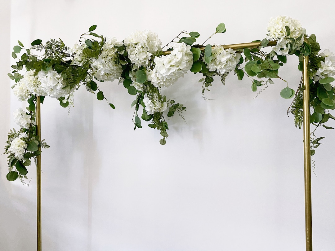 Wedding Arch Garland, Hydrangea Garland for Ceremony Arch, Silk Flower ...