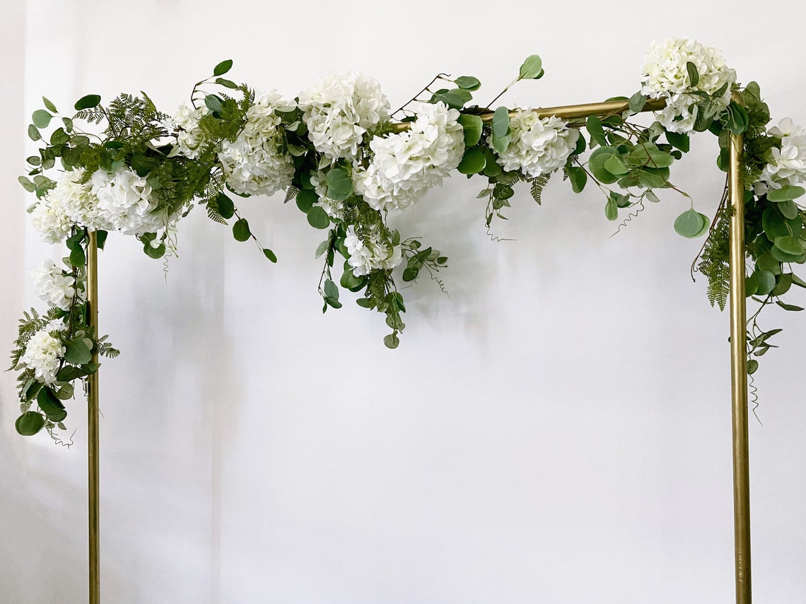 Wedding Arch Garland, Hydrangea Garland for Ceremony Arch, Silk Flower ...