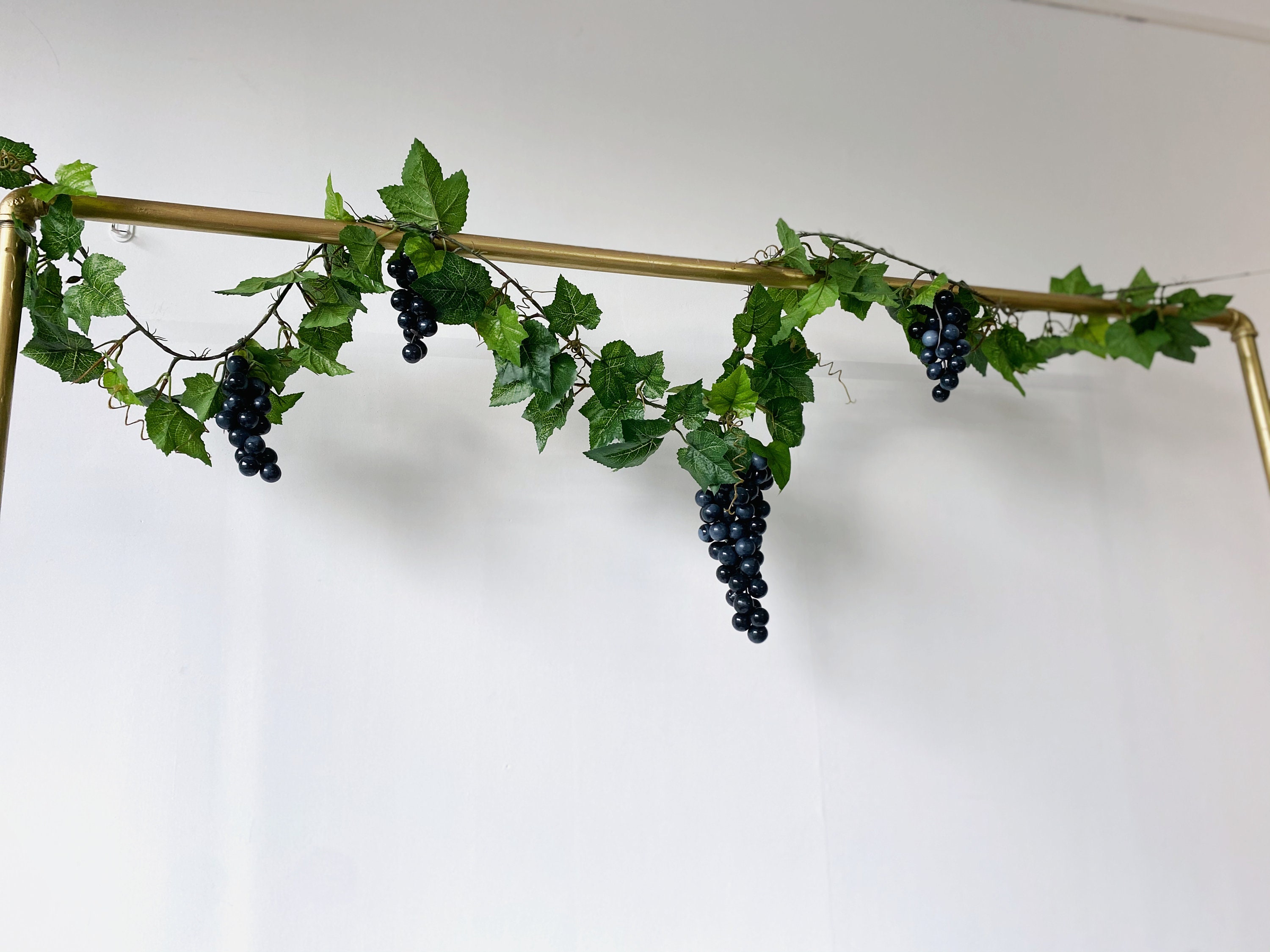 Grape Garland Decor Faux Grape Decor Black Grape Garland | Etsy