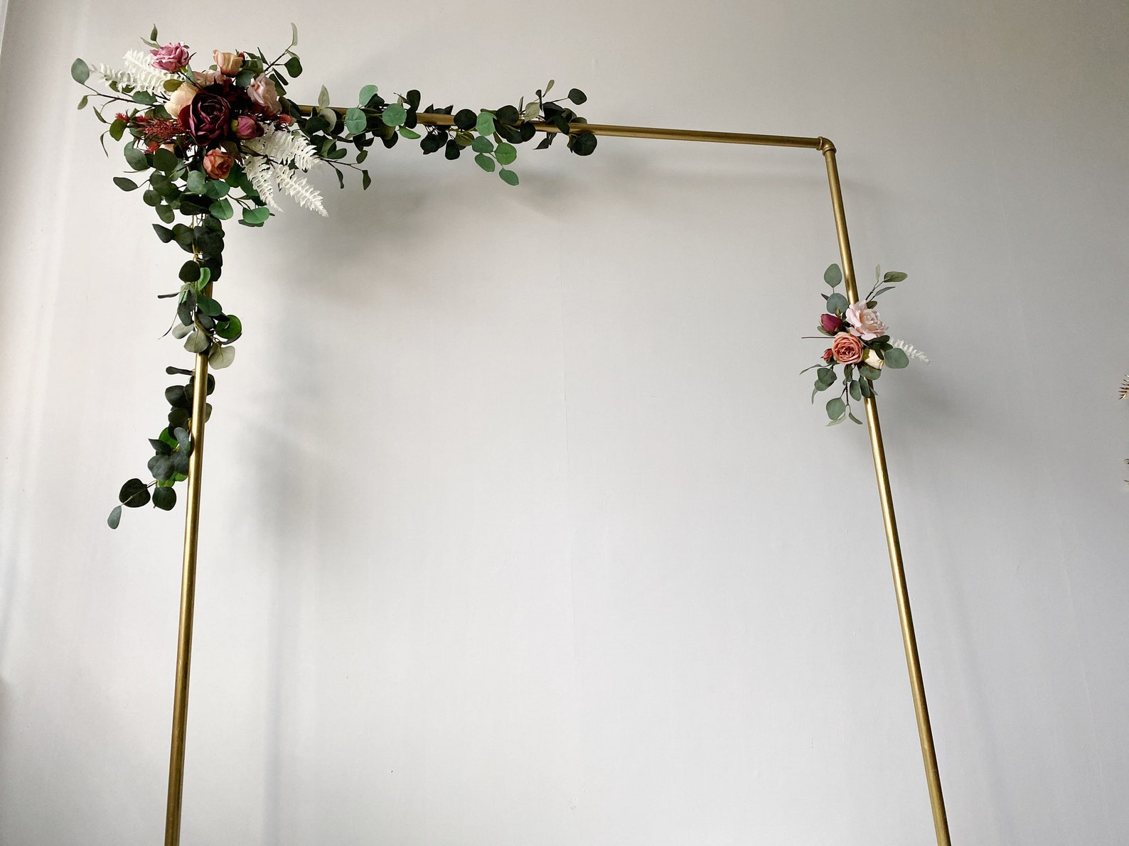 Dusty Pink & Eucalyptus Wedding Hanging Flower Swag 2 in 1 | Etsy