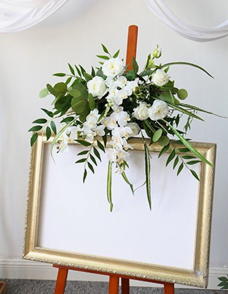 White Orchid Wedding Arch Flower Swags Wedding White and - Etsy
