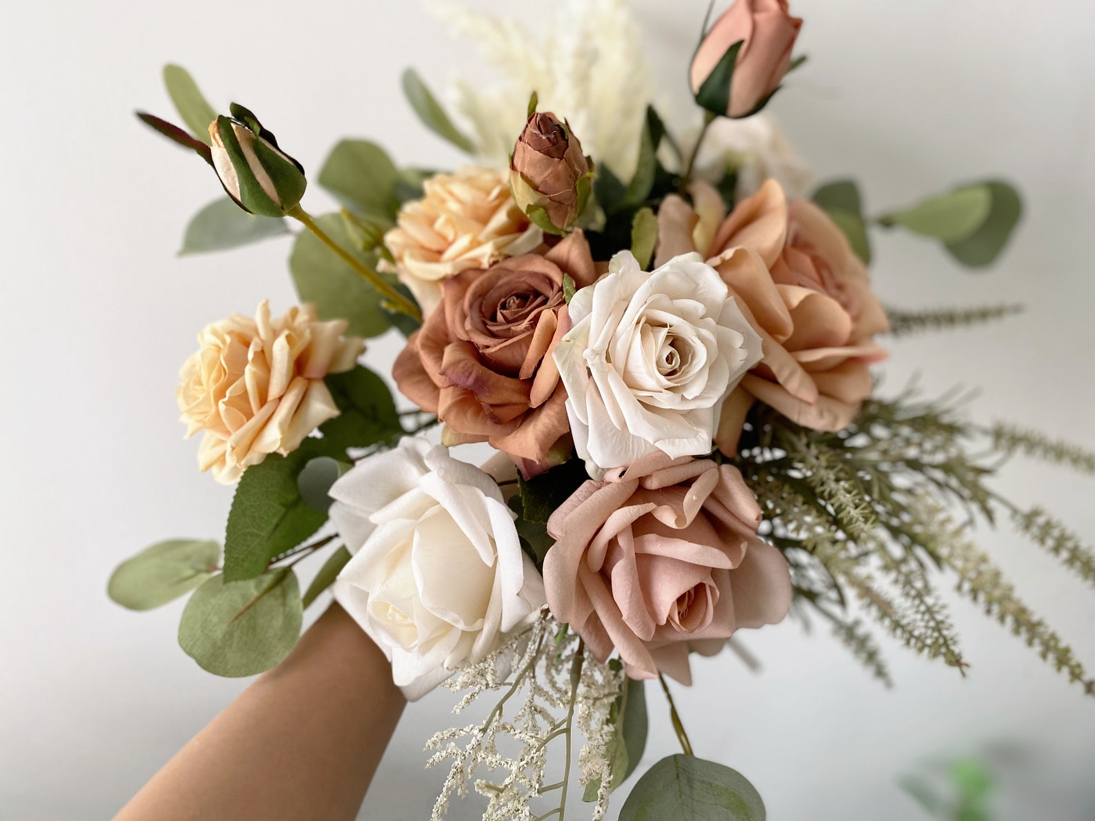 Terracotta Colored Flowers Neutral Wedding Bouquet Earth - Etsy