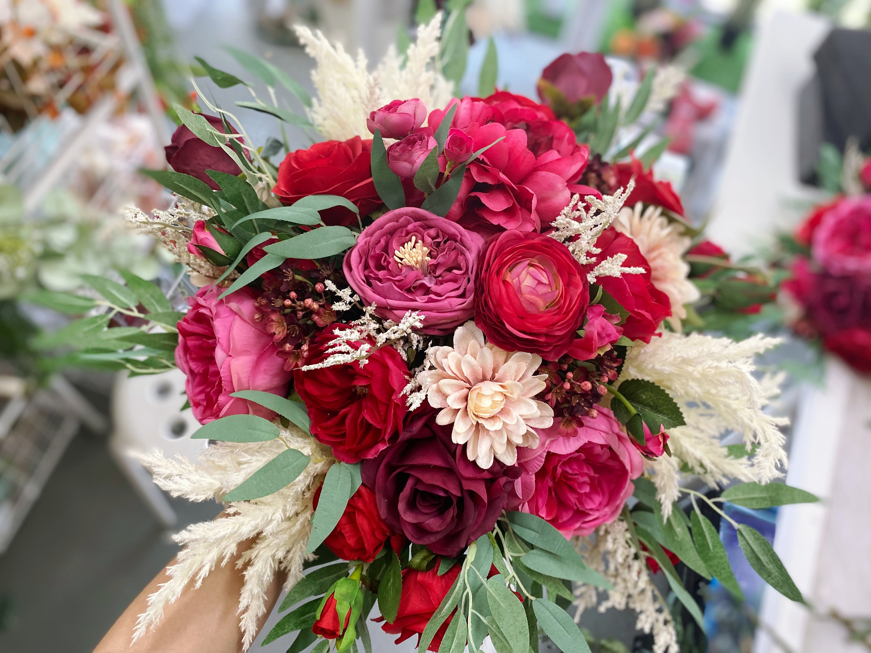 Hot Pink Wedding Rose Flowers