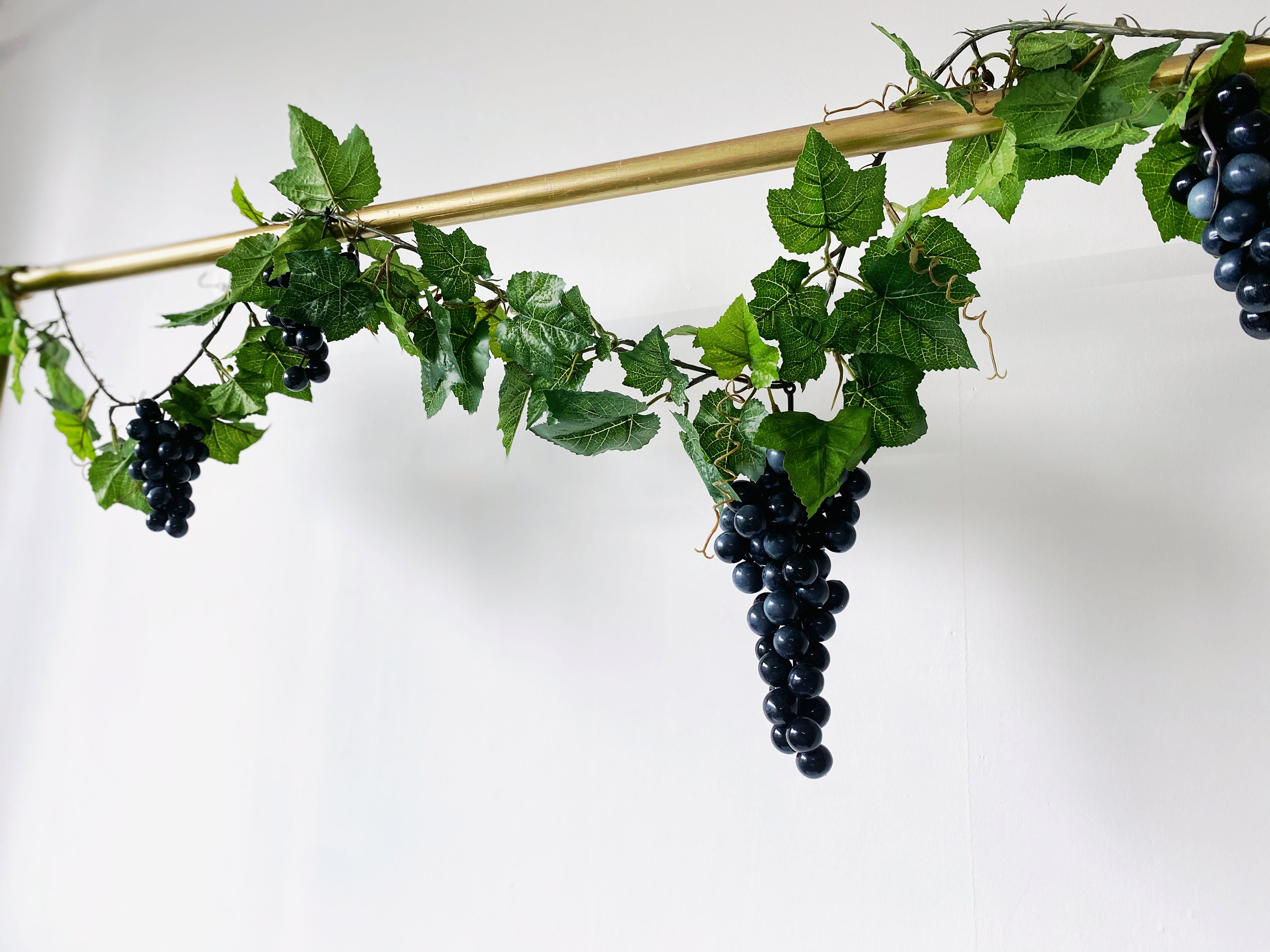 Grape Garland Decor Faux Grape Decor Black Grape Garland | Etsy