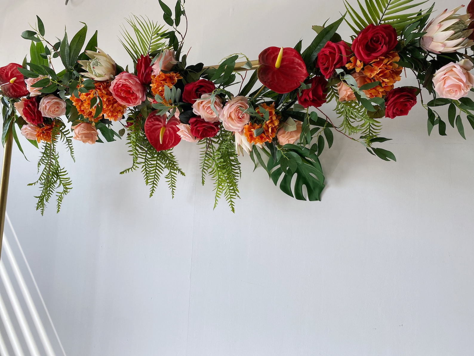 Tropical Wedding Arch Garland With Bright Colors Tropical - Etsy