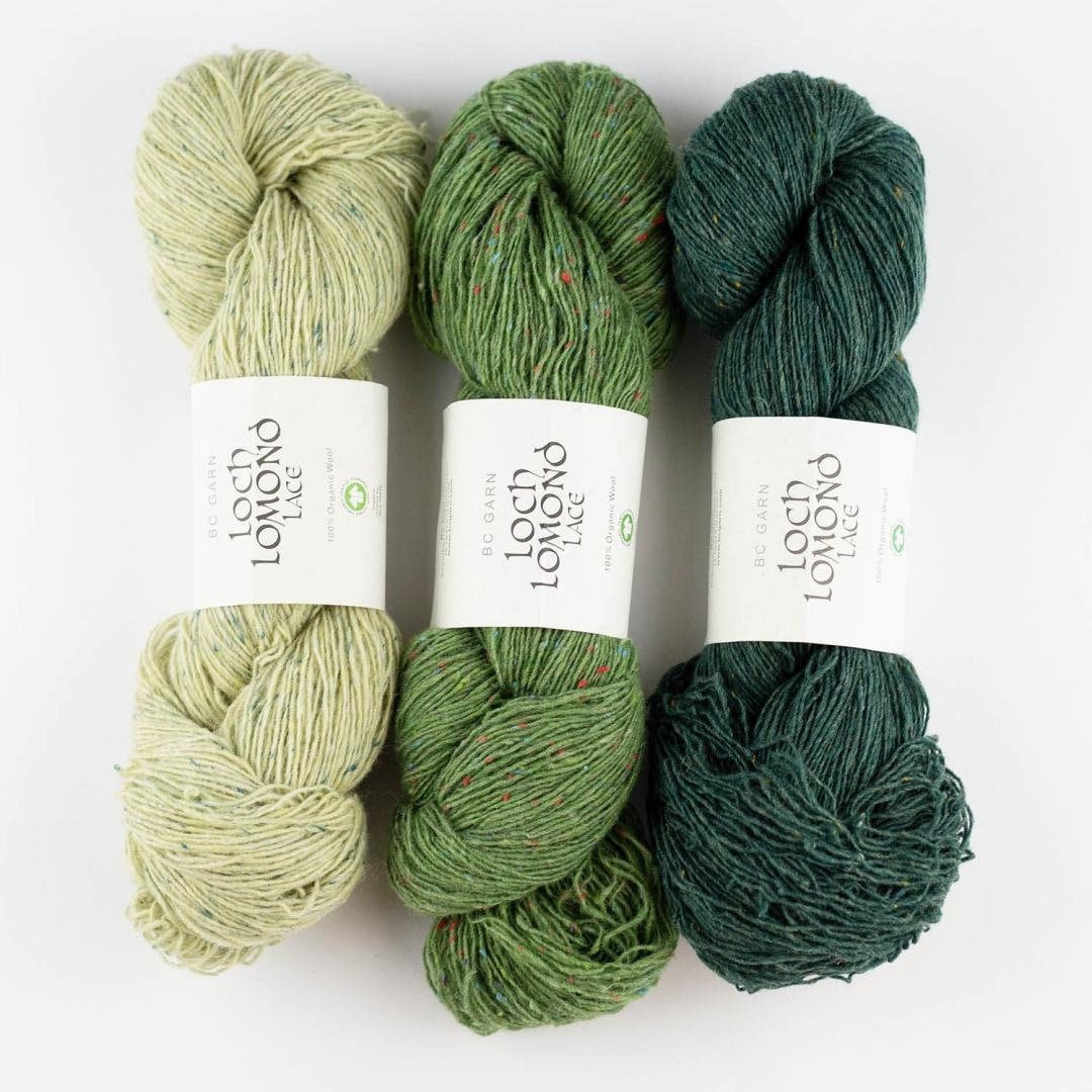 Organic Wool Yarn BC Garn LOCH LOMOND Lace Yarn Tweed Wool Organic Yarn ...