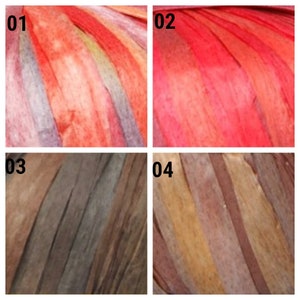 Raffia Yarn Fibra Natura Raffia Multi 90 M / 35 G Paper Yarn Crochet ...