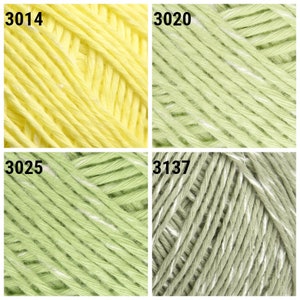 Cotton Silk Yarn Light Worsted Yarn Cotton Yarn 50g / 135m DK Yarn ...