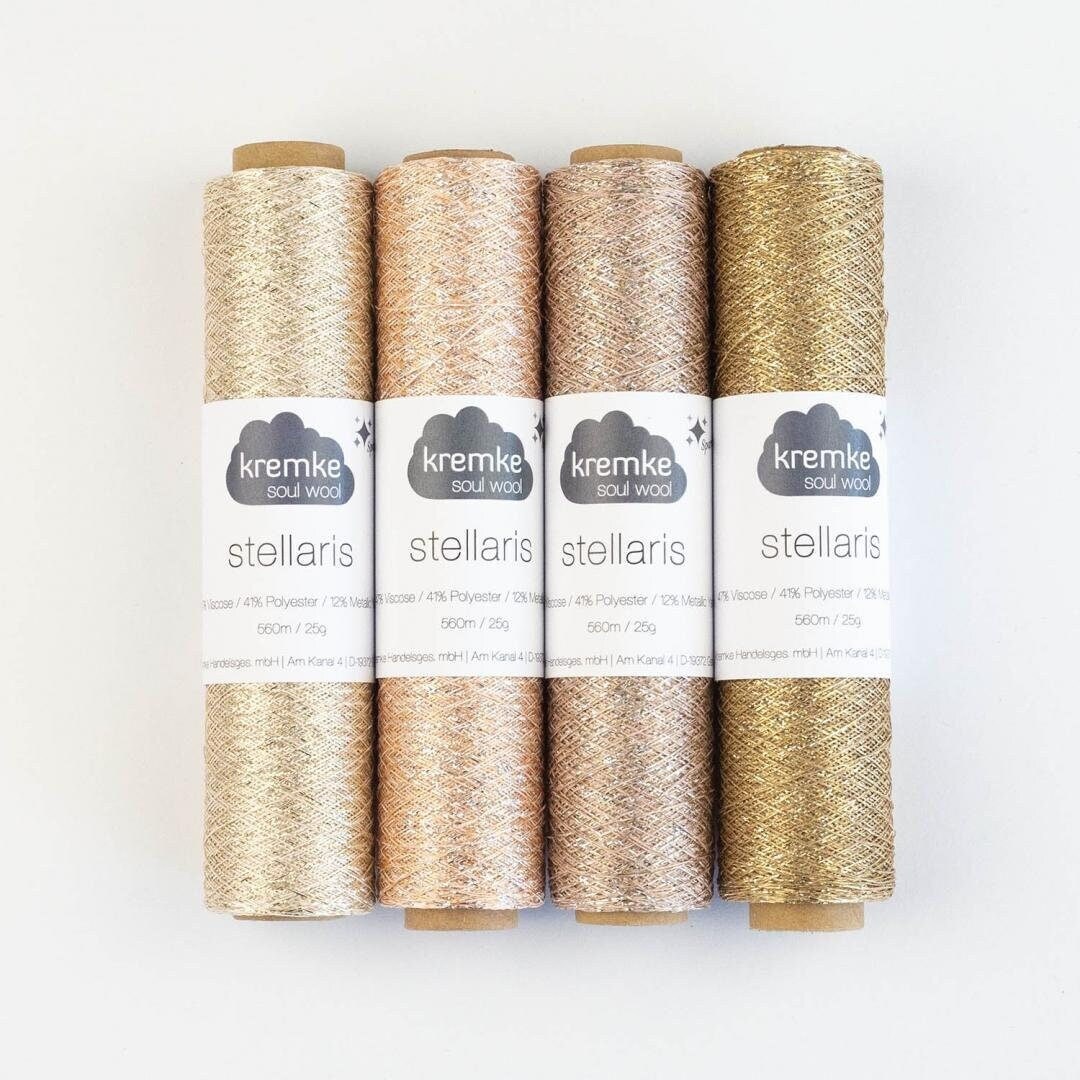 Glitter Yarn Stellaris Kremke Metallic Yarn Sparkle Yarn Glitter Thread ...