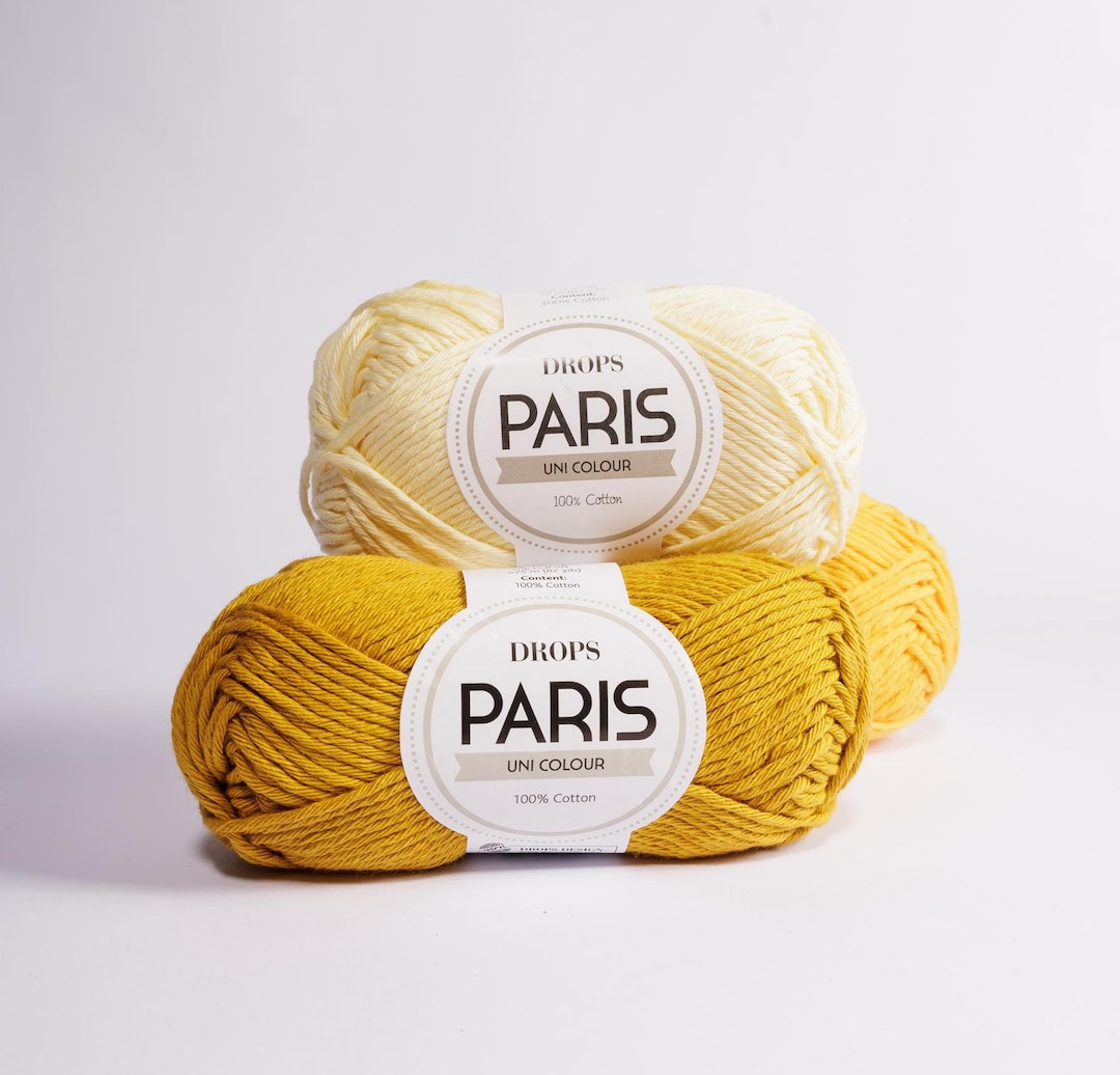 Cotton Yarn DROPS Paris Art Yarn Macrame Cord Natural Yarn Recycled ...