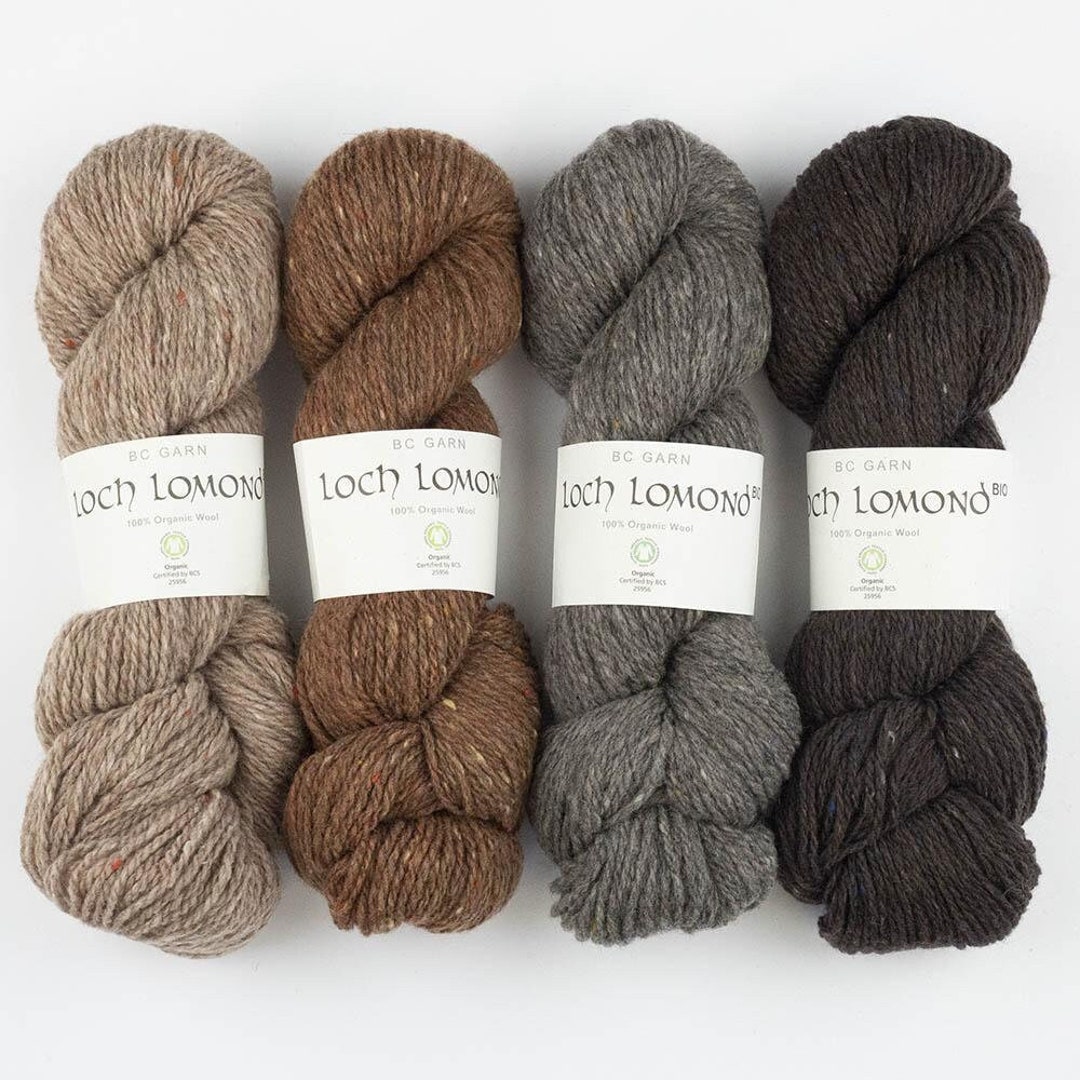 Organic Wool Yarn BC Garn Loch Lomond GOTS Yarn Light Worsted Yarn ...