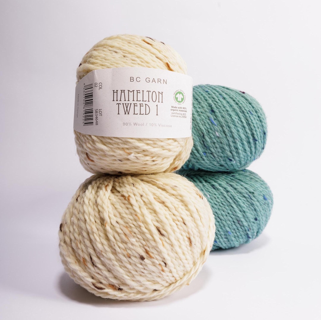 BC Garn Hamelton Tweed 1 GOTS Yarn Organic Wool Yarn Tweed Wool Yarn ...