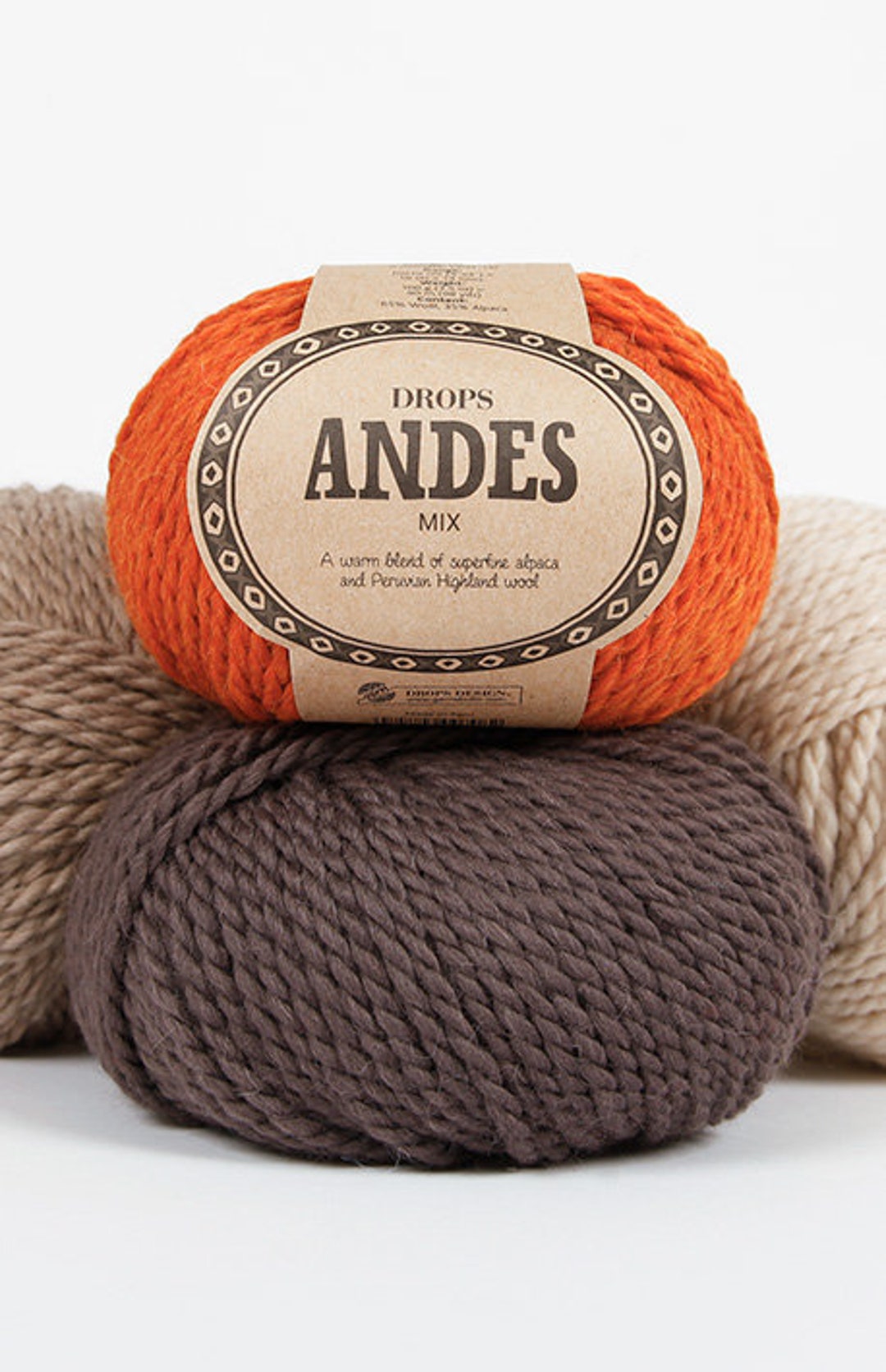 Alpaca Yarn DROPS Andes Super Bulky Yarn Alpaca Wool Yarn Alpaca Scarf ...