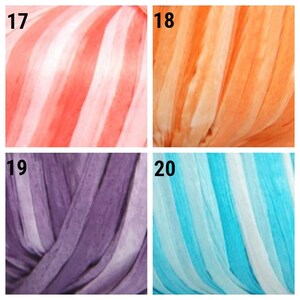 Raffia Yarn Fibra Natura Raffia Multi 90 M / 35 G Paper Yarn Crochet ...
