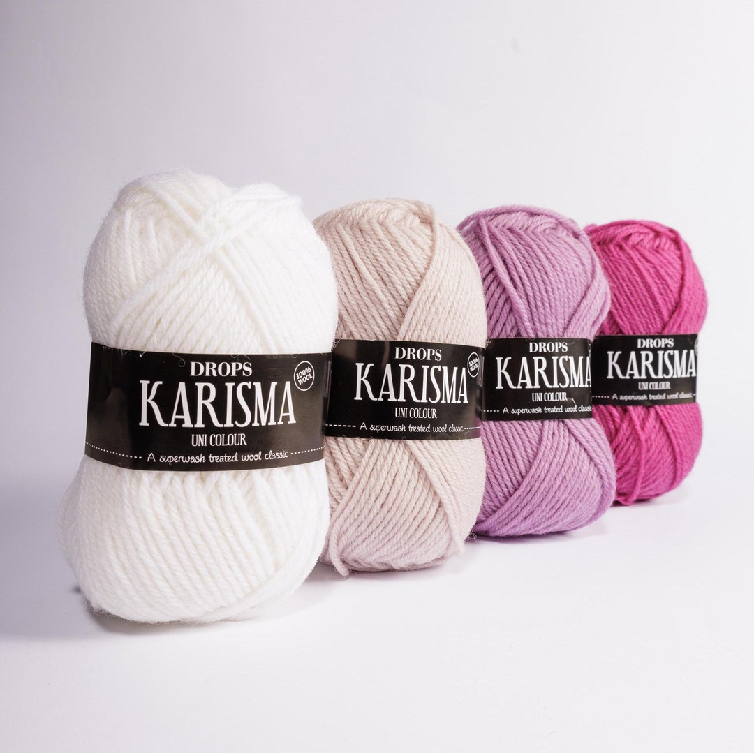 Wool Yarn DROPS Karisma Sock Yarn Natural Fiber Yarn DK Yarn Pure Wool ...