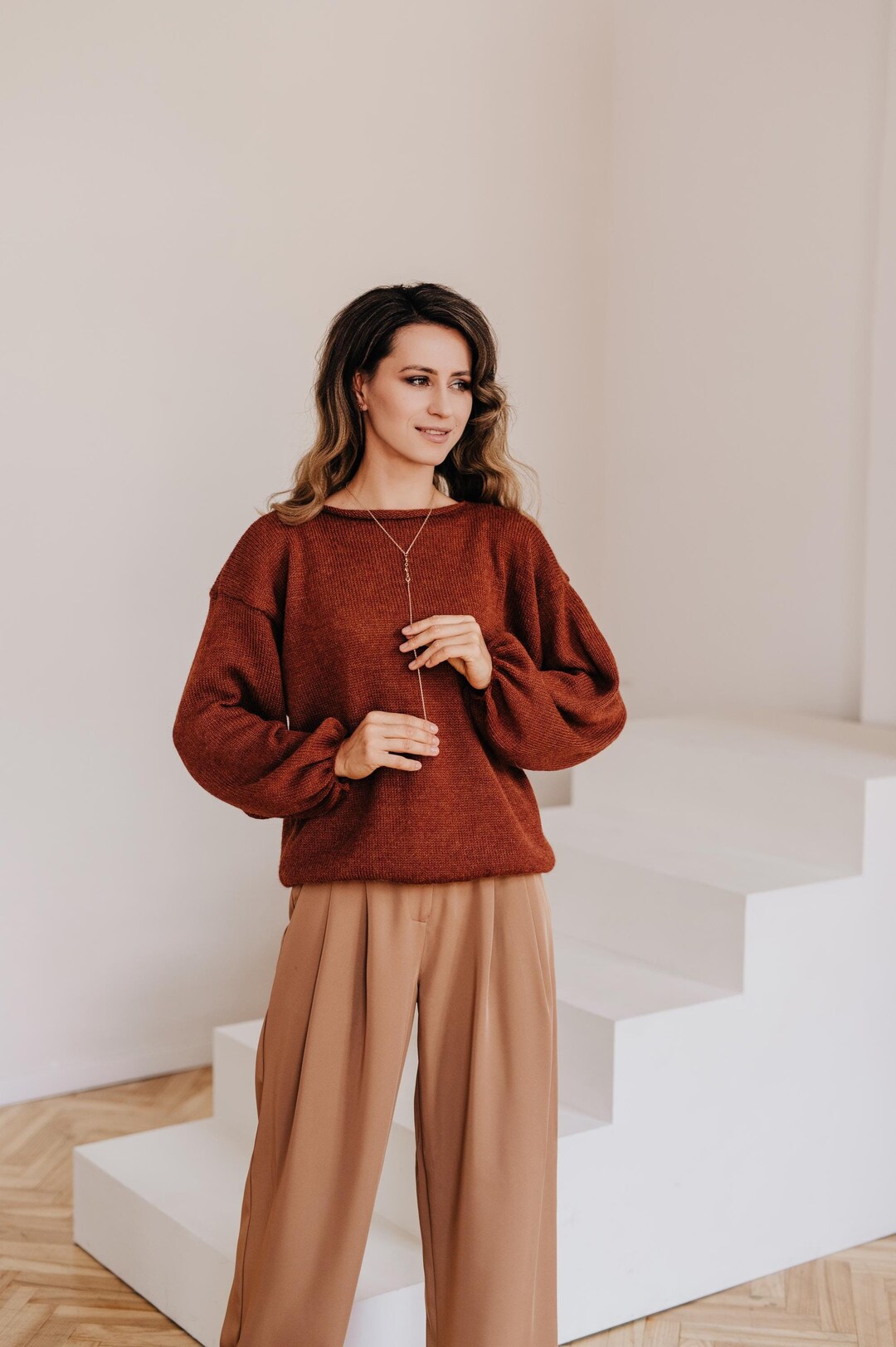 Alpaca Wool Sweater 100% Alpaca Sweater Women Pure Wool Alpaca Soft ...