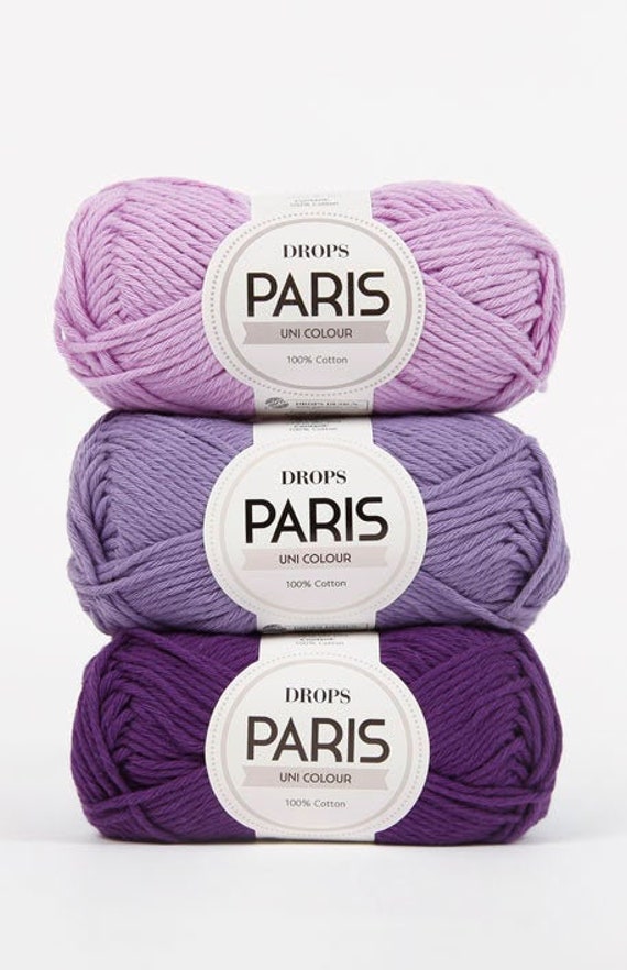 Cotton Yarn DROPS Paris Art Yarn Macrame Cord Natural Yarn - Etsy