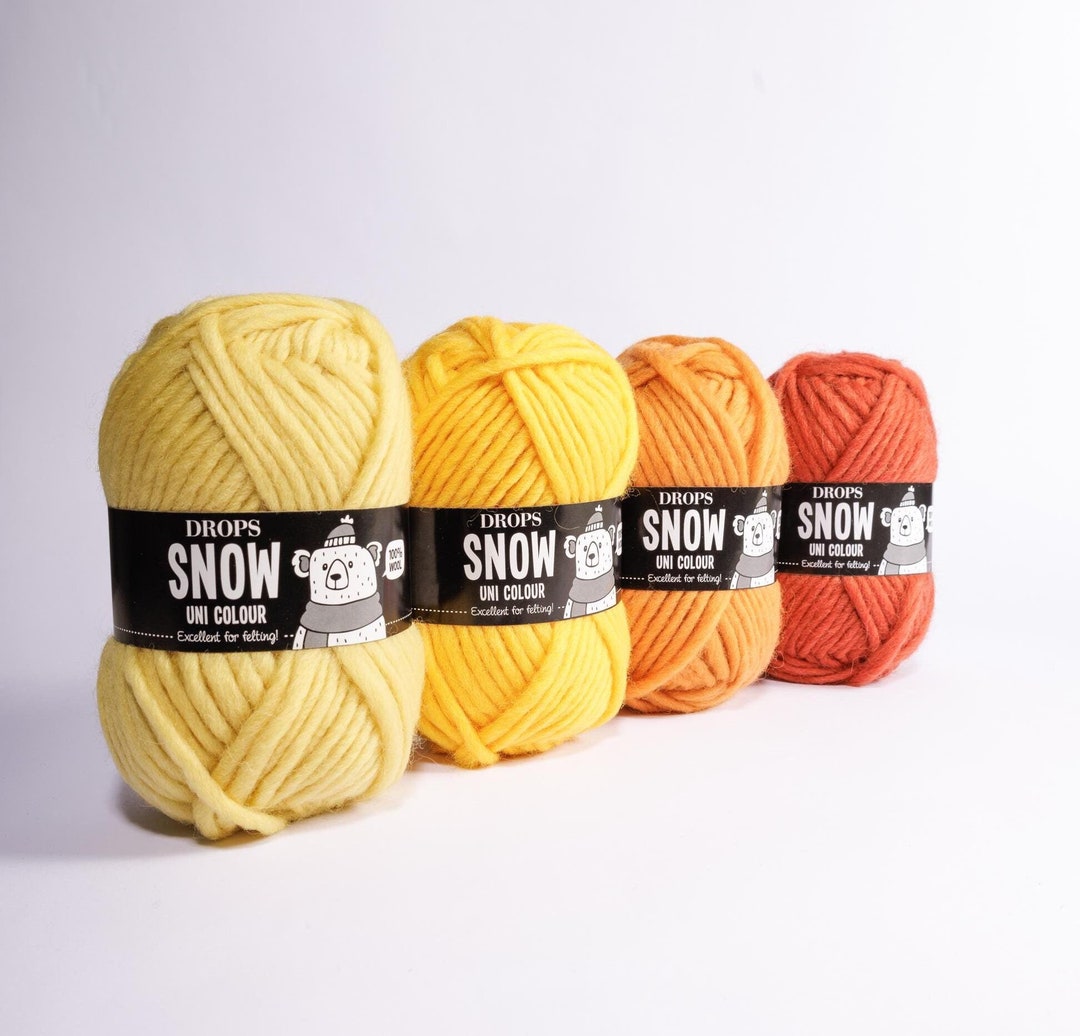 Wool Yarn Drops Snow Super Bulky Yarn Giant Yarn Pure Wool Thick Yarn ...