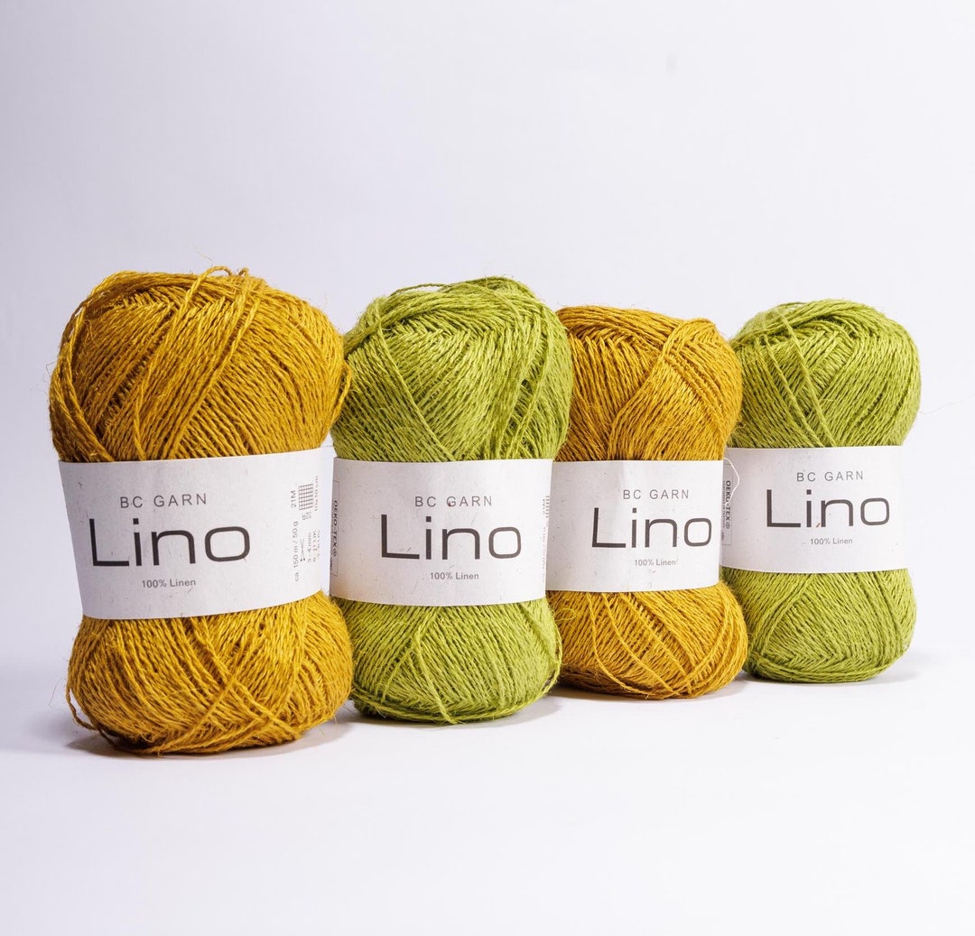 Linen Yarn BC Garn LINO Yarn Natural Yarn Linen Thread Sport Weight ...