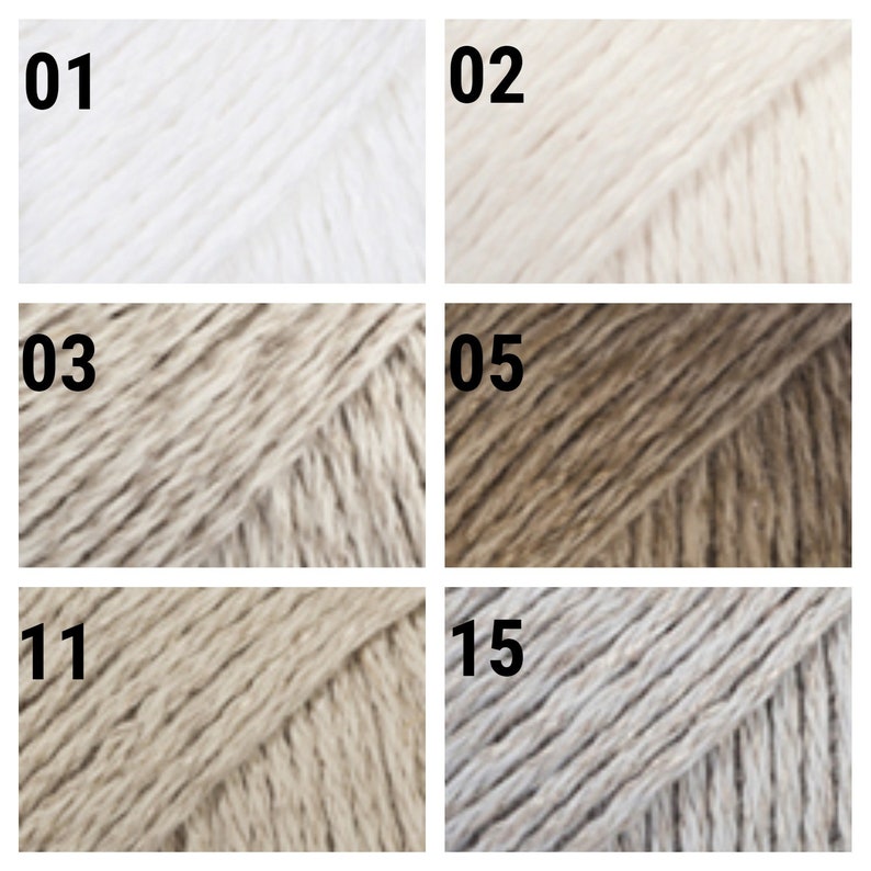 Cotton Yarn DROPS Bomull-lin Linen Yarn Natural Fiber Yarn - Etsy