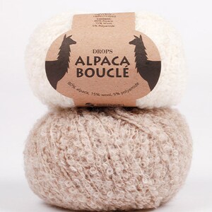 DROPS Yarn Alpaca Boucle Yarn Drops Alpaca Loop Yarn Soft Alpaca Yarn ...