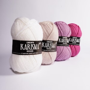 Wool Yarn DROPS Karisma Sock Yarn Natural Fiber Yarn DK Yarn Pure Wool ...