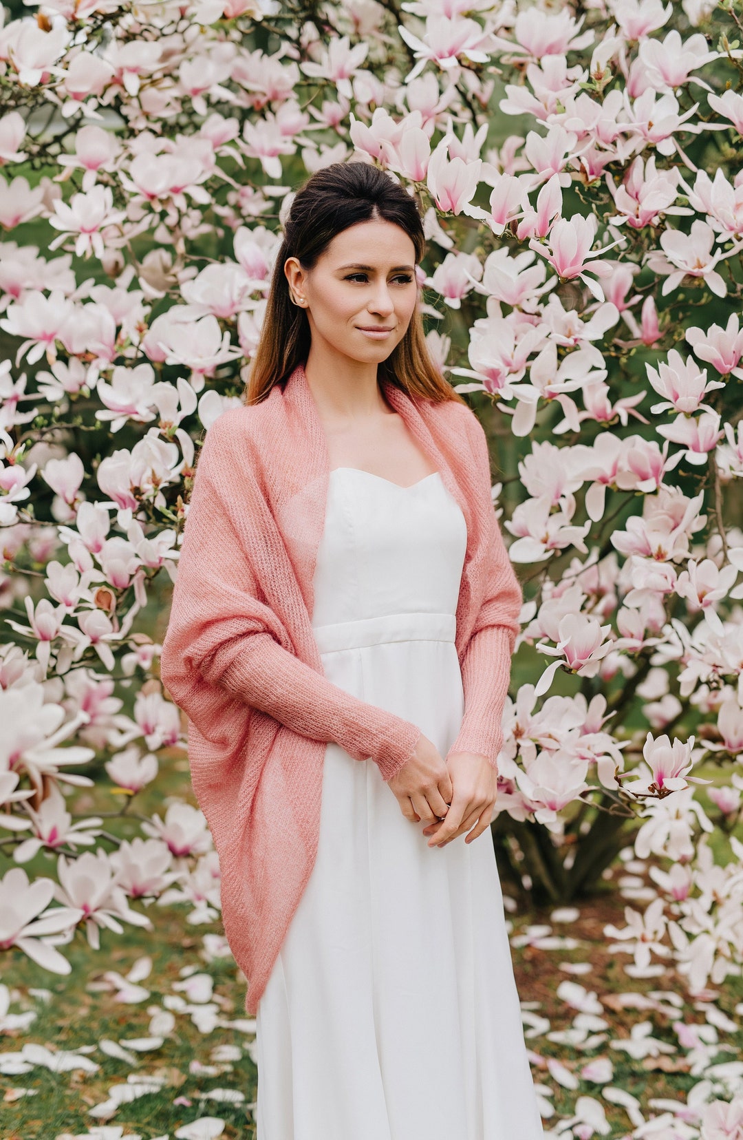 Wedding Shrug Mohair Cardigan Bridal Jacket Mohair Cardigan Wedding ...