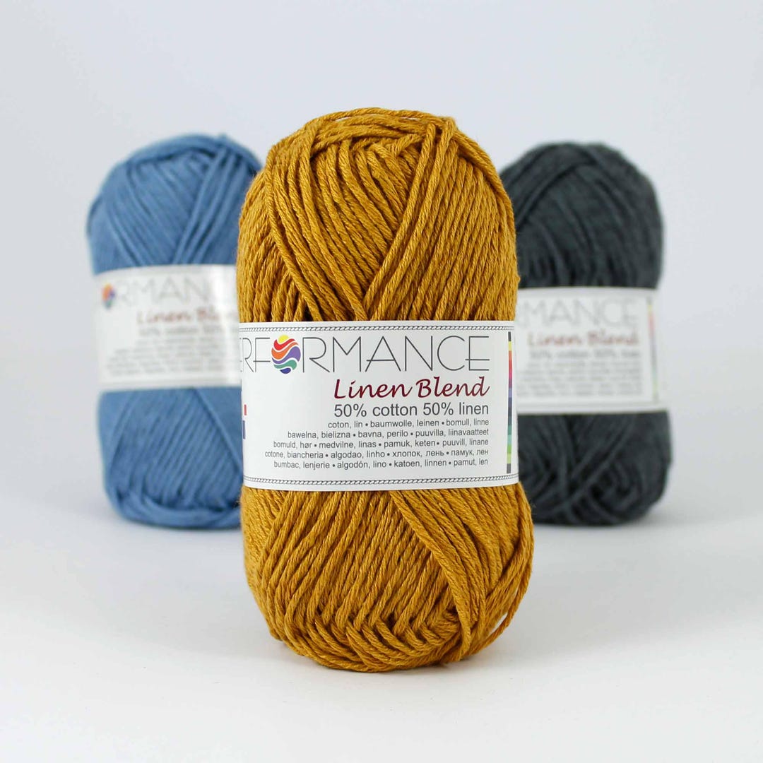Linen Blend Yarn Cotton Linen Yarn Summer Yarn Crochet Cotton Yarn ...