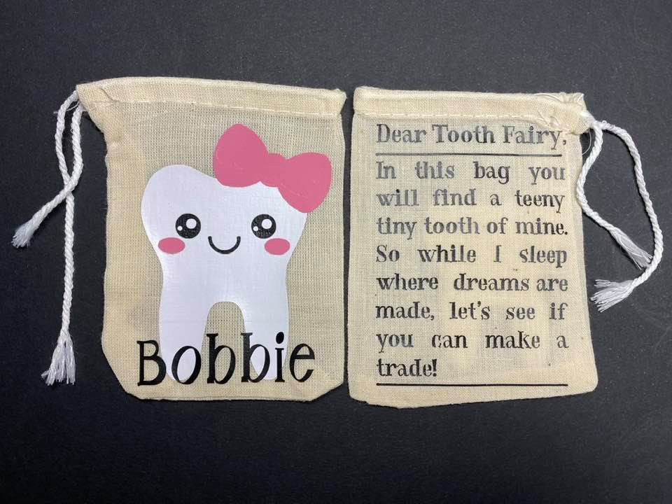 Personalized Tooth Fairy Bag Tooth Fairy Bag Personalized - Etsy