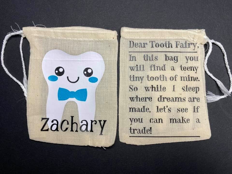 Personalized Tooth Fairy Bag Tooth Fairy Bag Personalized - Etsy