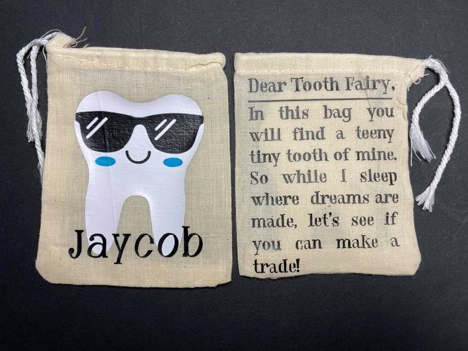 Personalized Tooth Fairy Bag Tooth Fairy Bag Personalized - Etsy