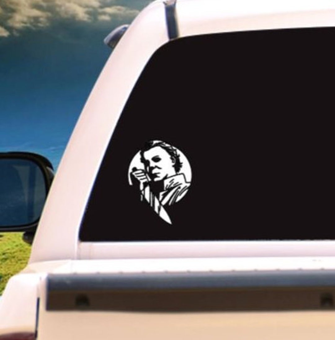 Michael Myers Halloween Vinyl Decal, Michael Meyers, Window Cling ...