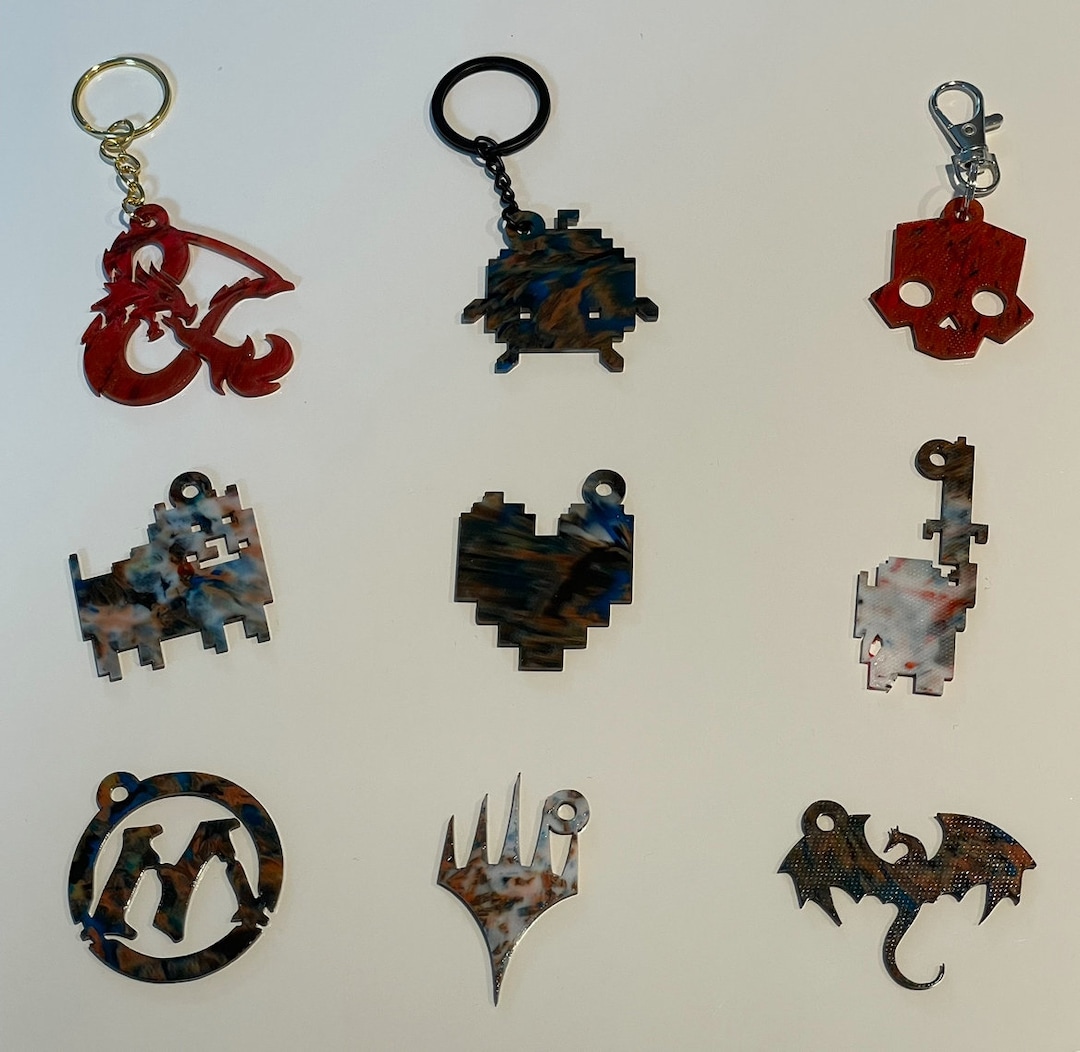 Repurposed Filament Key Charms - Etsy