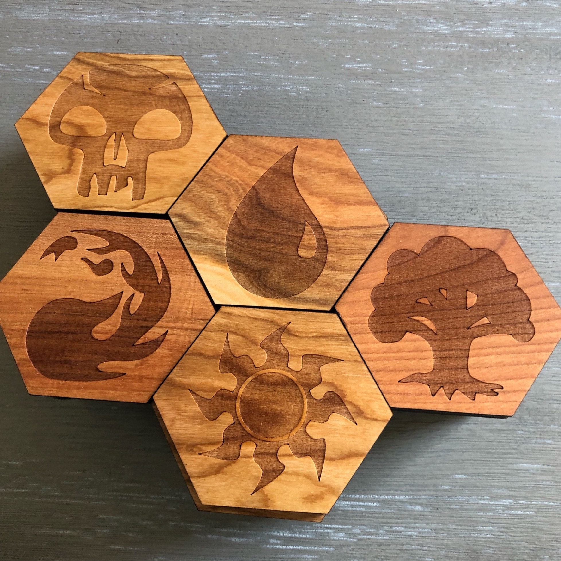 Magic the Gathering Mana Coasters MTG. Wooden Coasters. - Etsy UK