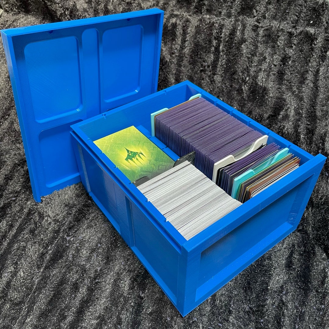 Small 3D Printed Deck Box. Fits up to 4 Double-sleeved Magic the ...