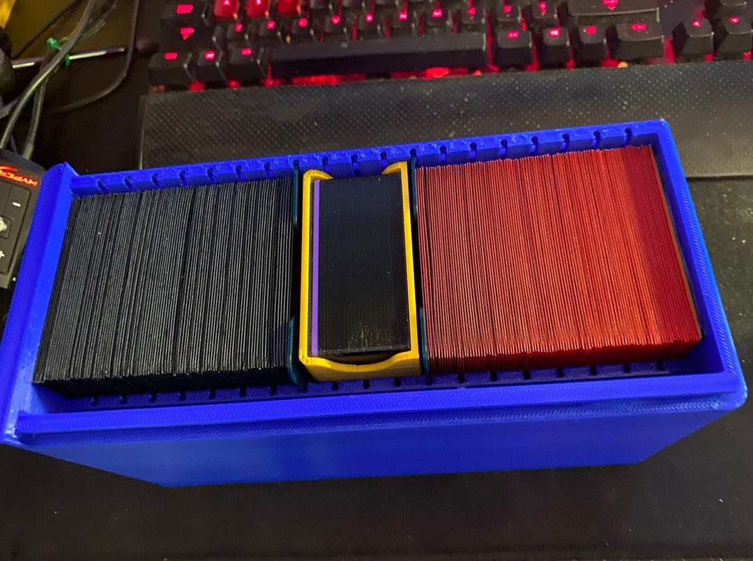 3D Printed Deluxe XL Modular Deckbox. Fits Oversized Commanders, Two ...