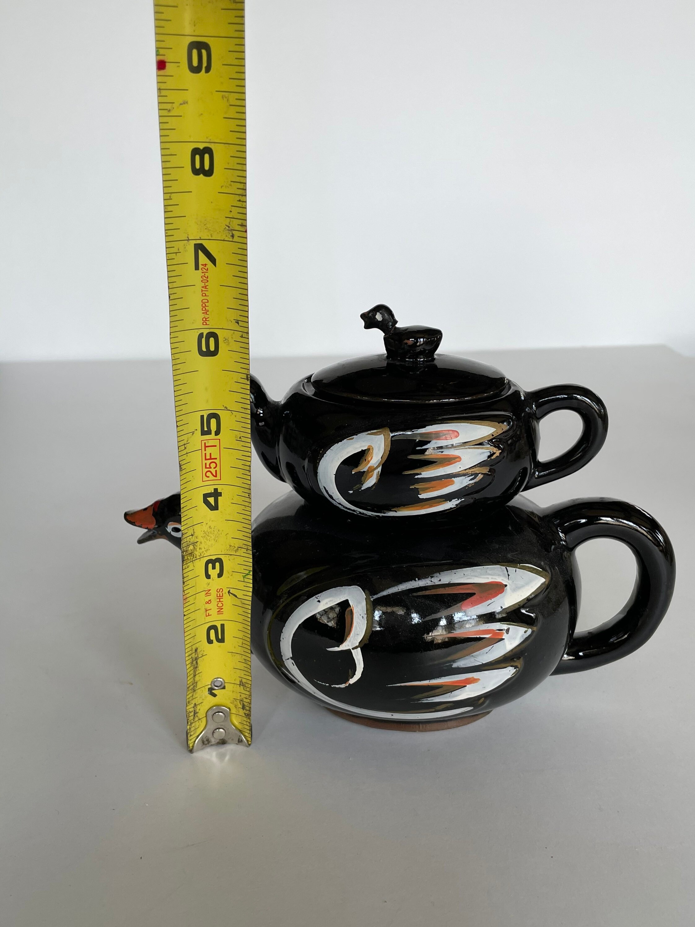 Redware Chicken Stacking Teapot and Creamer. Made in Japan. in - Etsy