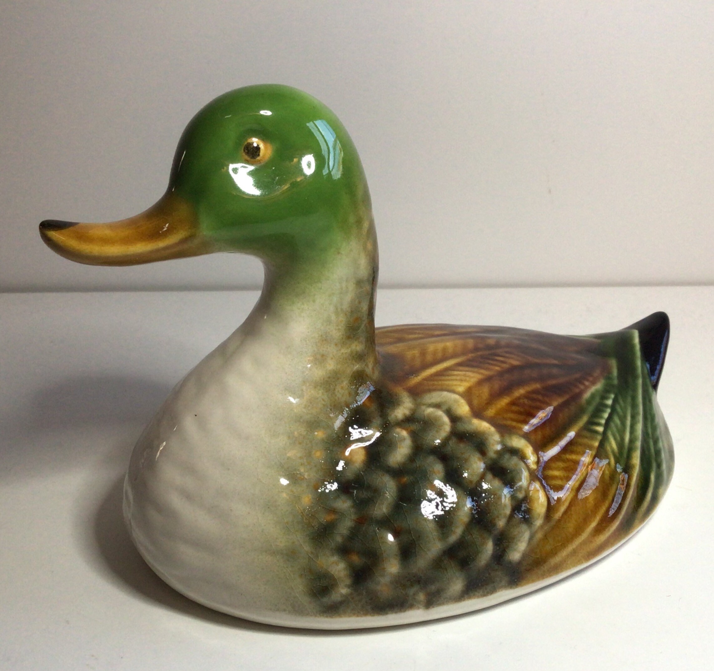Figurines & Knick Knacks Collectibles Ceramic Duck with Hand-Painted ...