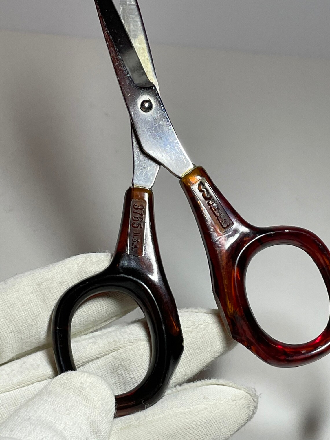 Wiss 3765 sewing embroidery scissors with faux tortoise shell | Etsy