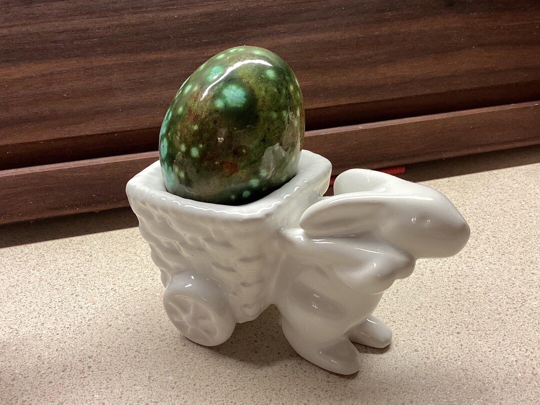 Choice of Ceramic Pottery Barn Rabbit Bunny Pulling Wagon Egg Holder ...